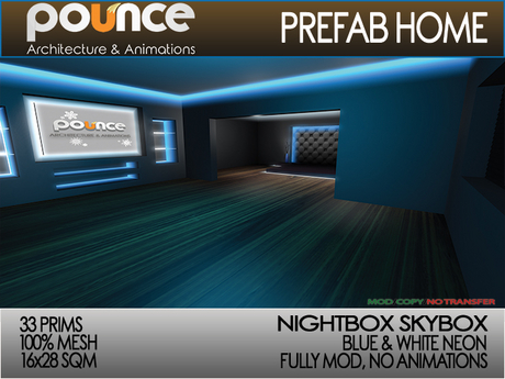 Second Life Marketplace - POUNCE - Nightbox - Blue & White